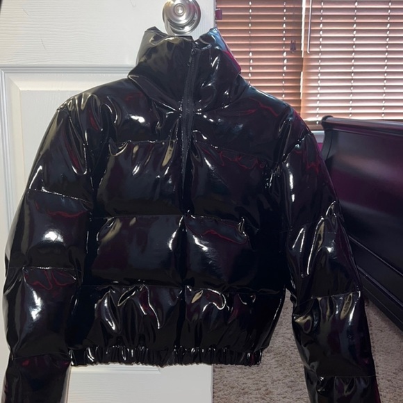 Jackets & Coats | Latex Puffer Jacket | Poshmark
